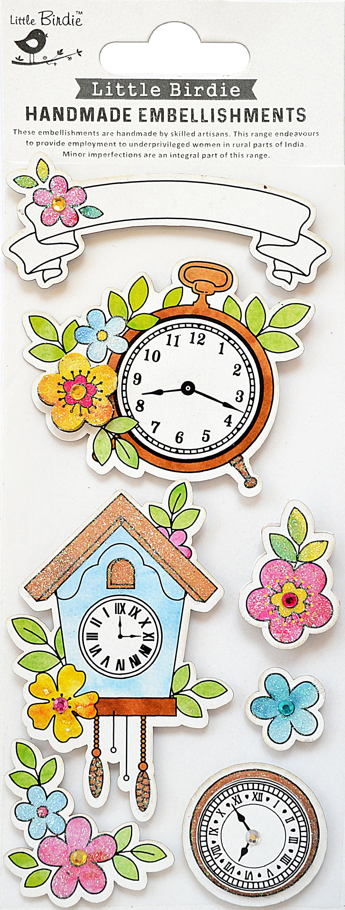 Parent - Little Birdie Clock Stickers - Little Birdie Crafts