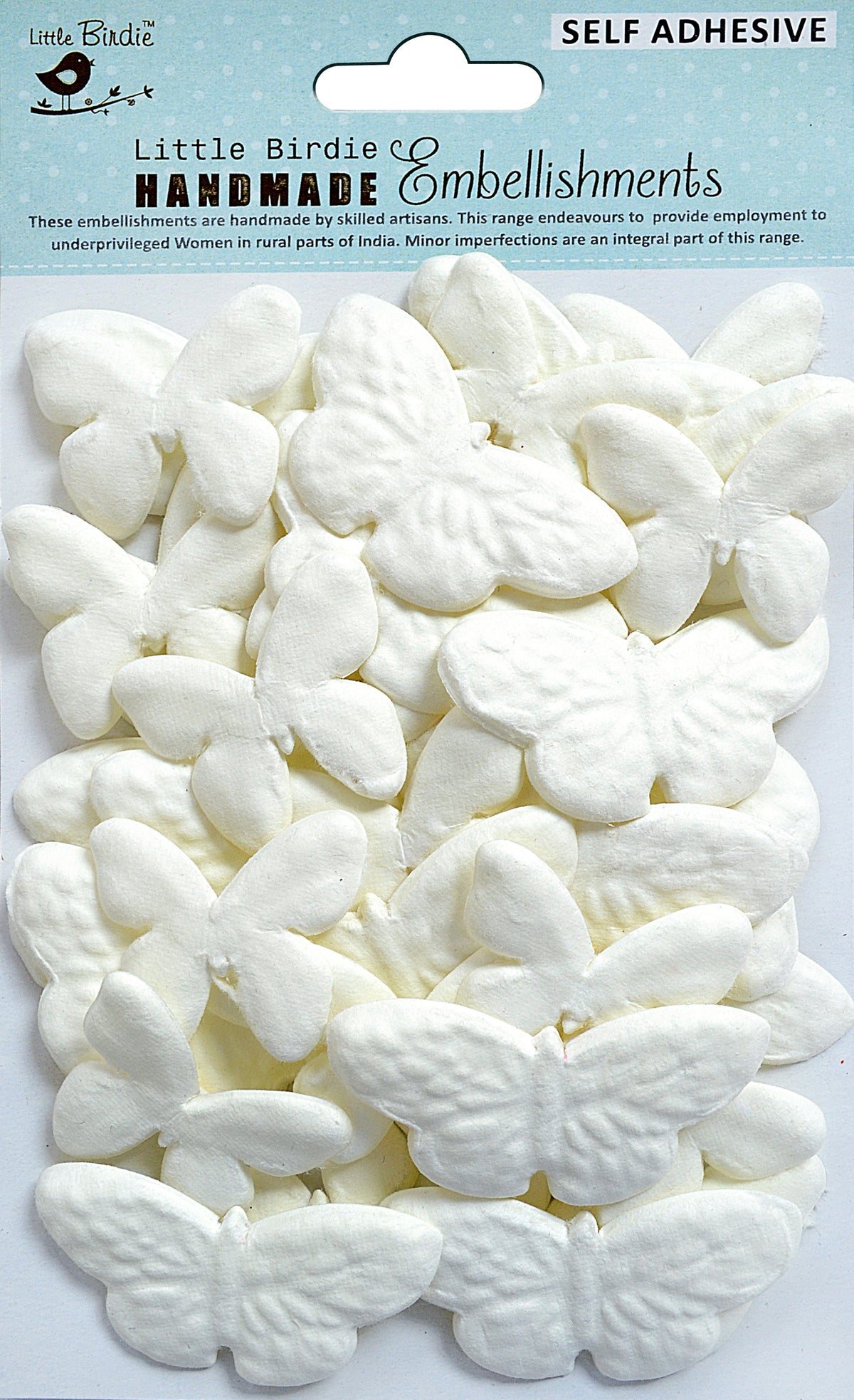 Little Birdie Vibrant Flutter 36/Pkg-Shabby Chic - Little Birdie Crafts